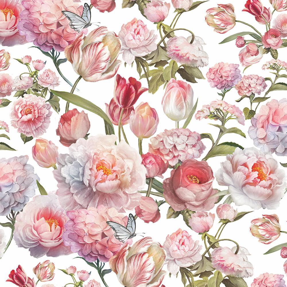 Roses & Tulips • Beverage Napkin – Paperproducts Design